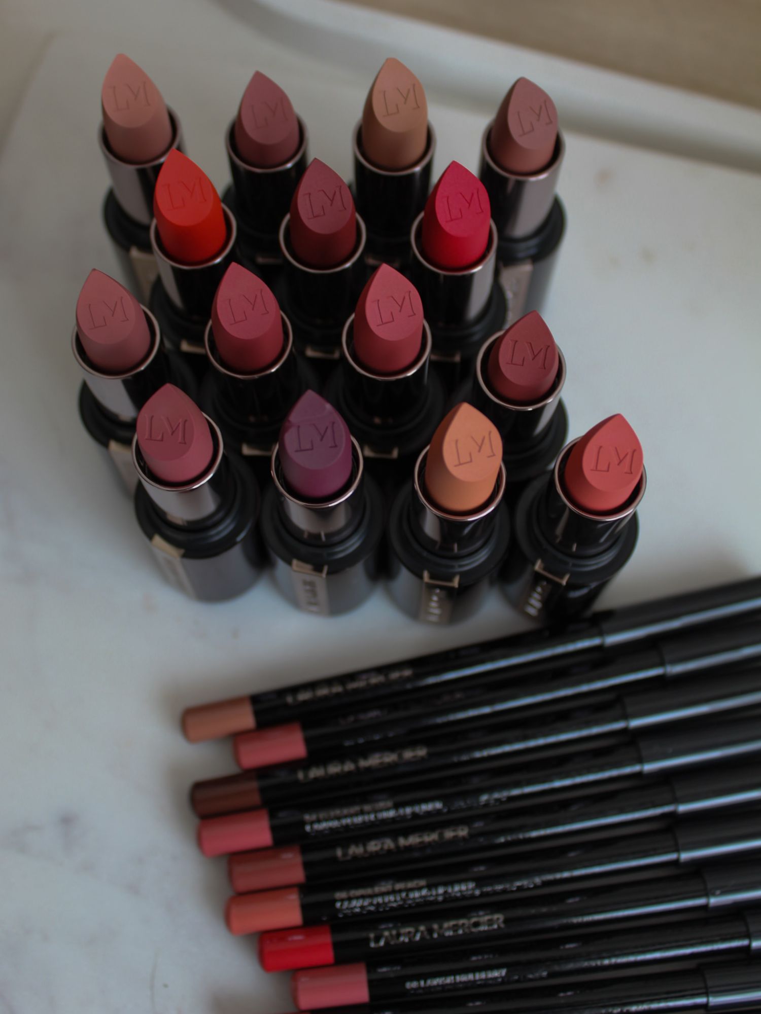 Laura Mercier New Caviar Lip Liners, Lipsticks, and Eyeshadows: Full ...